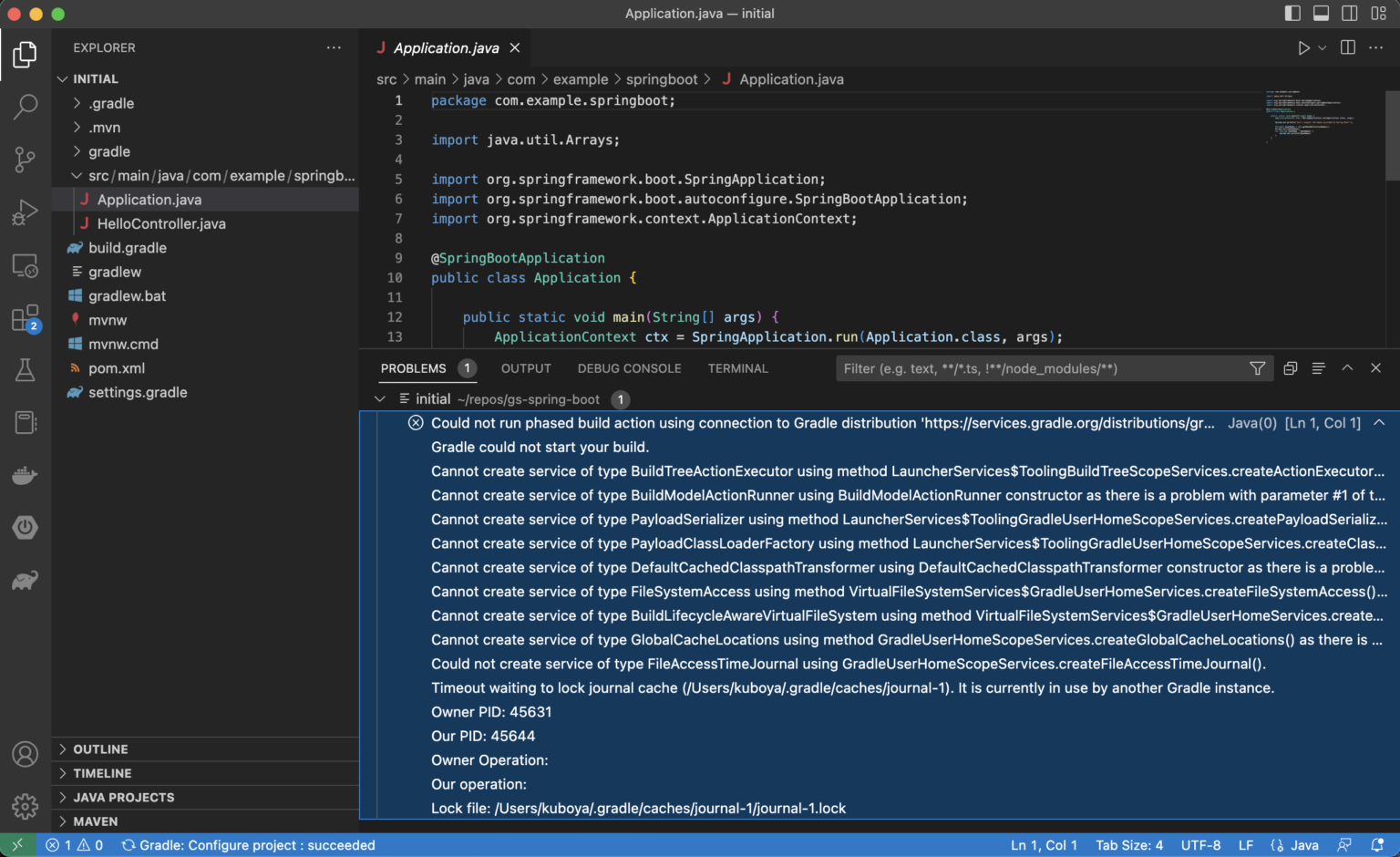 SpringBootとVSCodeでGradle エラー - kuboya.dev